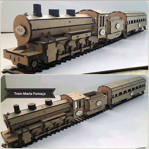 Free 3D file Locomotive CNC - Laser Cut cdr 🚂・3D printable object to ...
