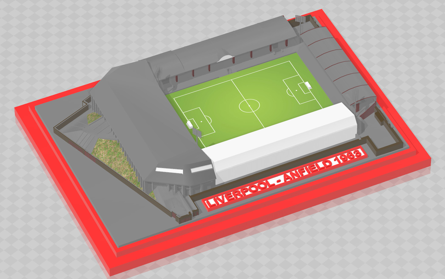 OBJ file Liverpool - Anfield 1963・3D printable design to download・Cults