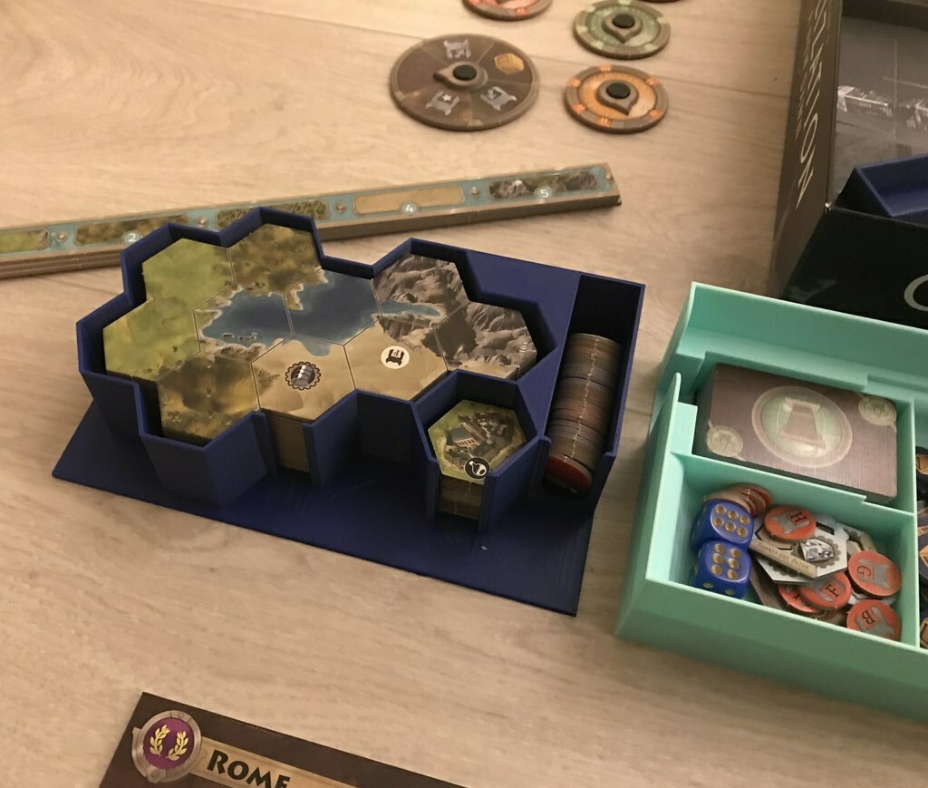 3D file Civilization A new Dawn Box insert 🆕・3D print design to ...