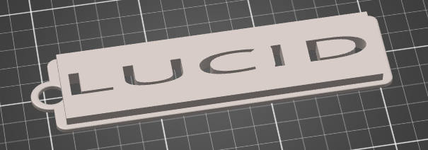 STL file Lucid Key chain・3D printing model to download・Cults