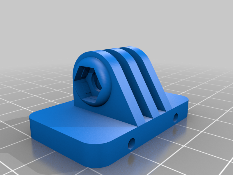Free STL file Magnetic gopro mount base 🧲・3D printing idea to download ...
