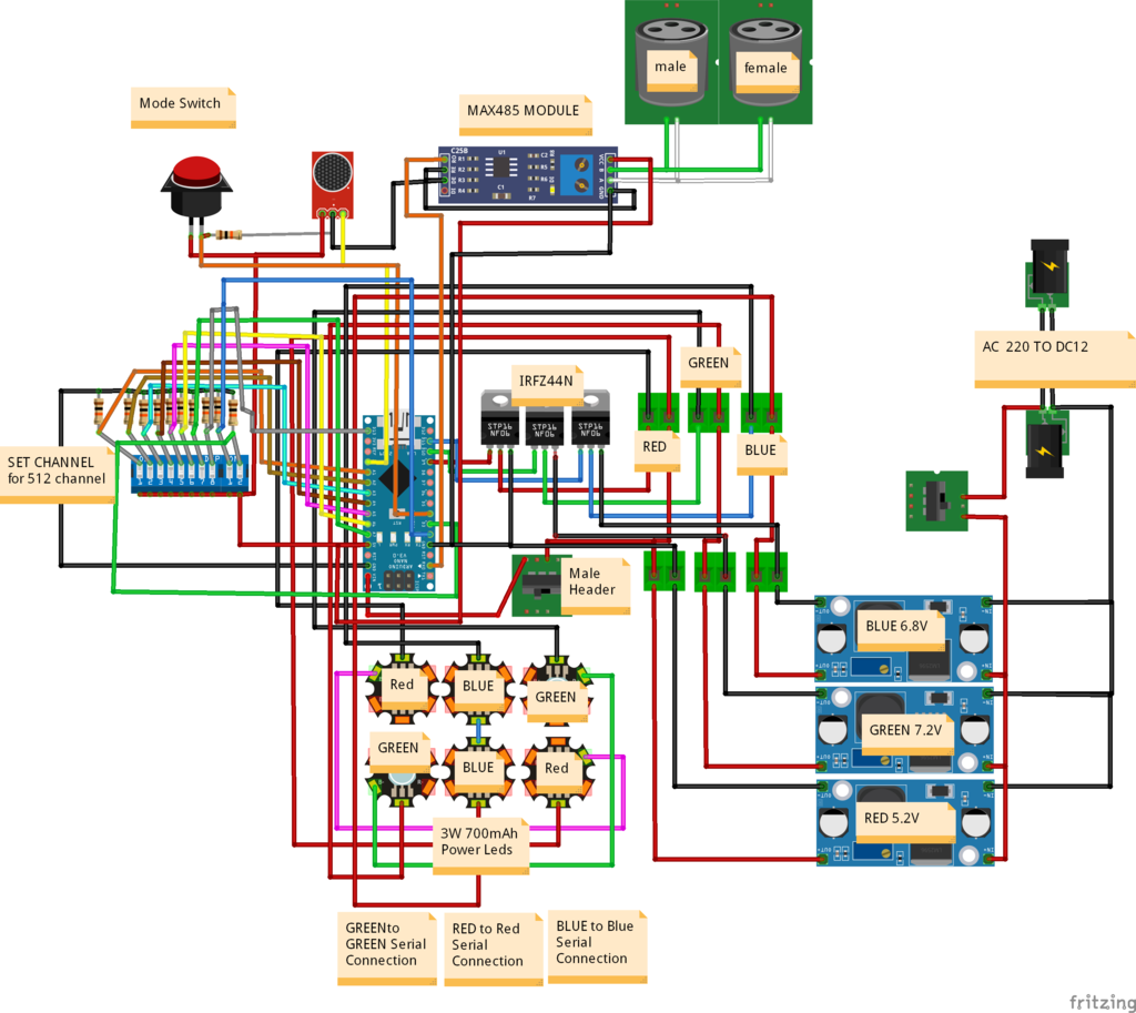 Free STL file DMX WALL WASHER・3D printable design to download・Cults