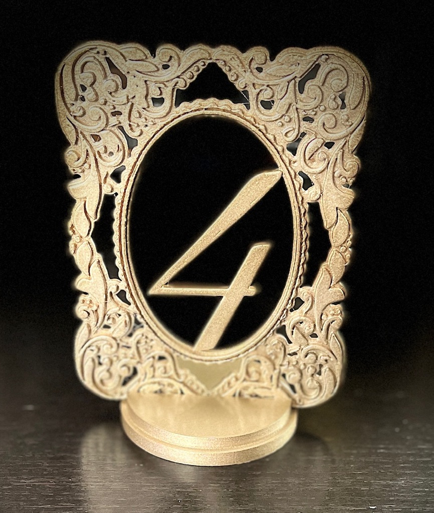 Free STL file Wedding Table Numbers 💒・3D printable object to download・Cults