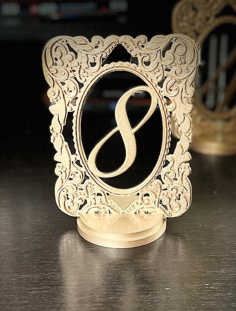 Free STL file Wedding Table Numbers 💒・3D printable object to download・Cults