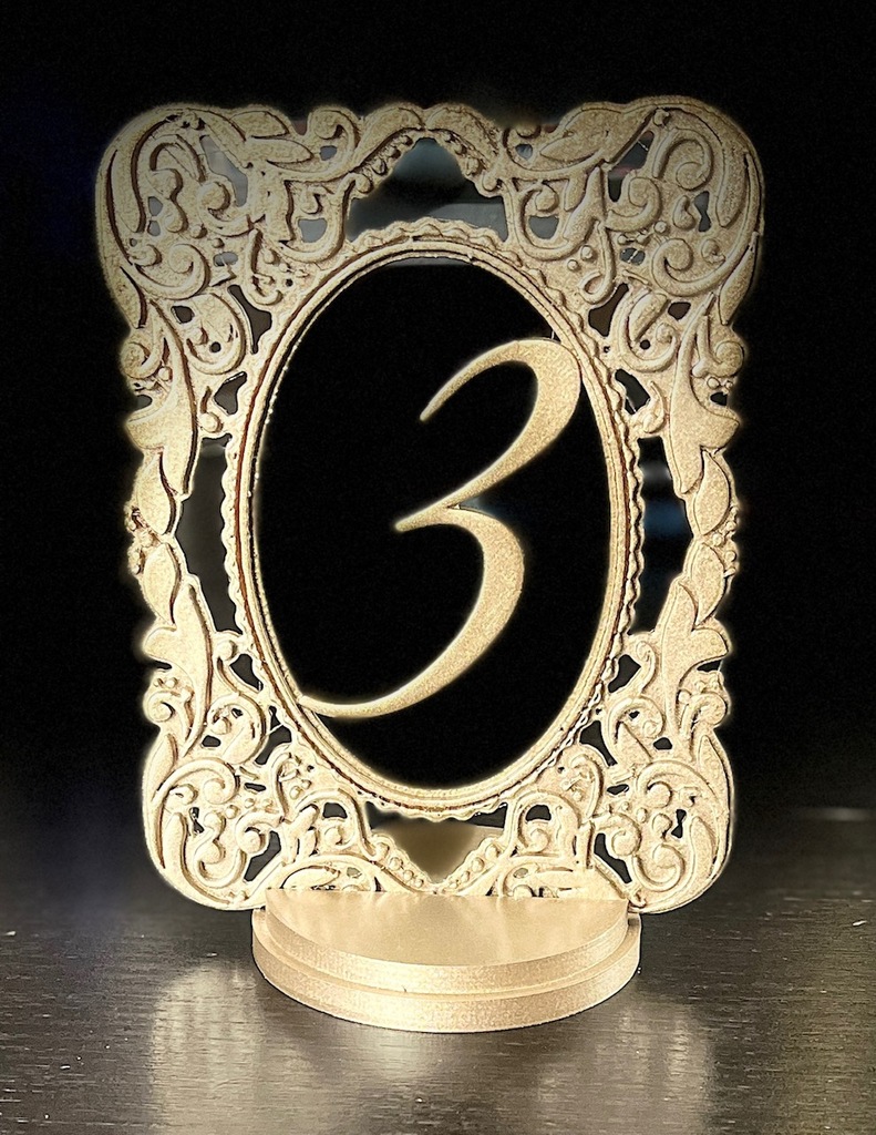 Free STL file Wedding Table Numbers 💒・3D printable object to download・Cults