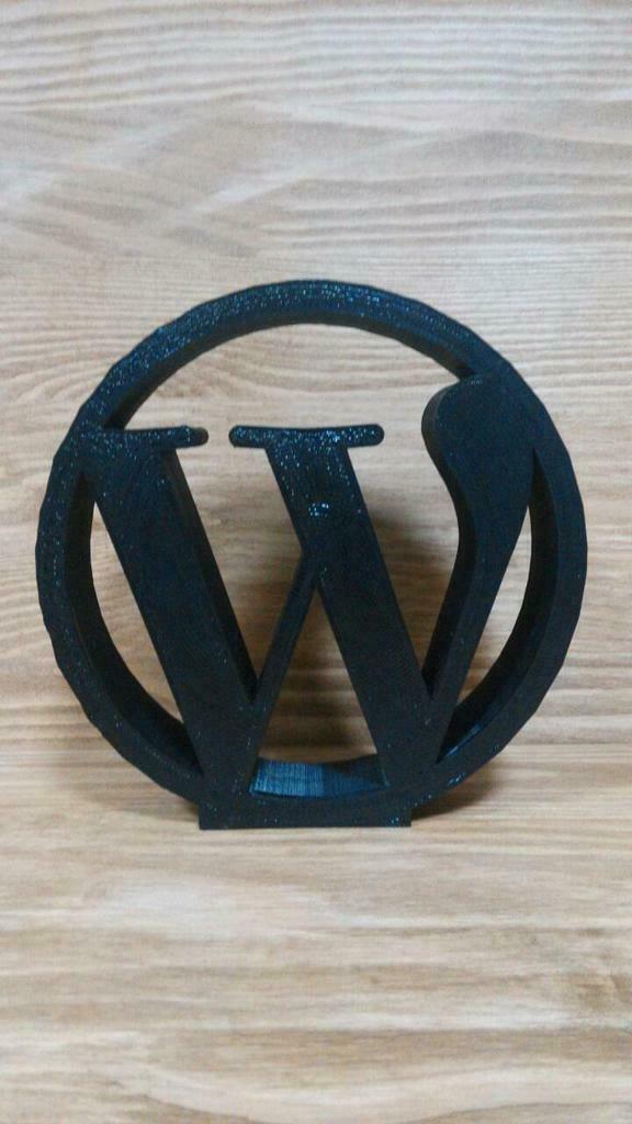 Free 3D file Wordpress logo・3D printable model to download・Cults