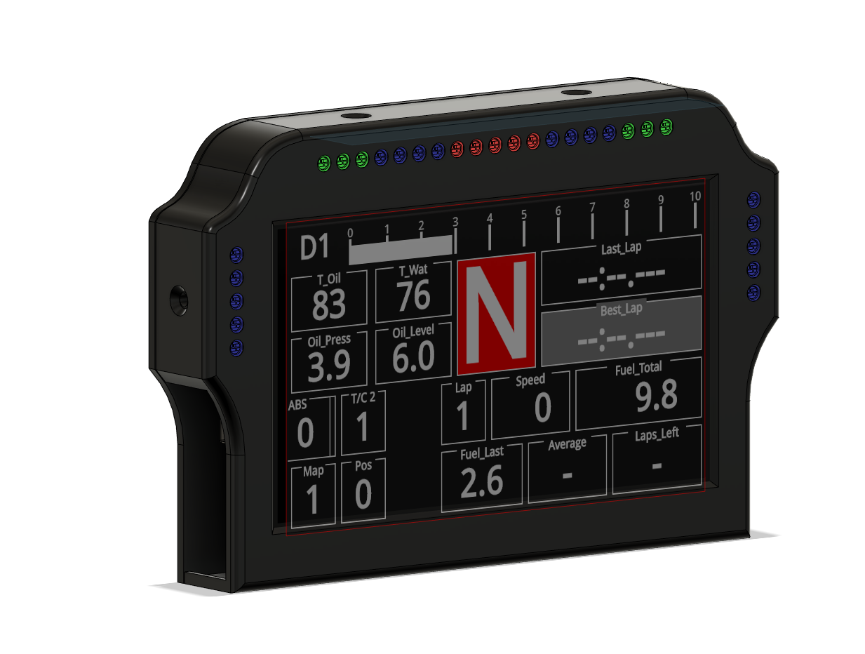 Fichier STL SIMRACING DASH 7" INCH・Modèle à télécharger et à imprimer ...