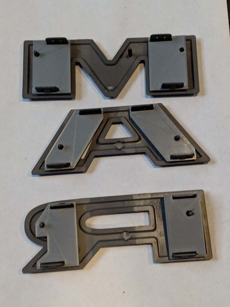 Free STL file Dodge RAM Grille Nameplate / Letters (Mount) 🐏・3D printer ...