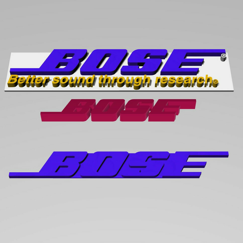 Free STL file Logo Bose・Template to download and 3D print・Cults