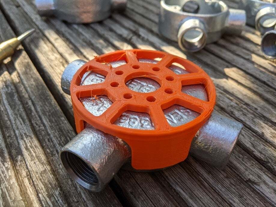 Free STL file 20mm conduit box drill hole guide・3D printer design to ...