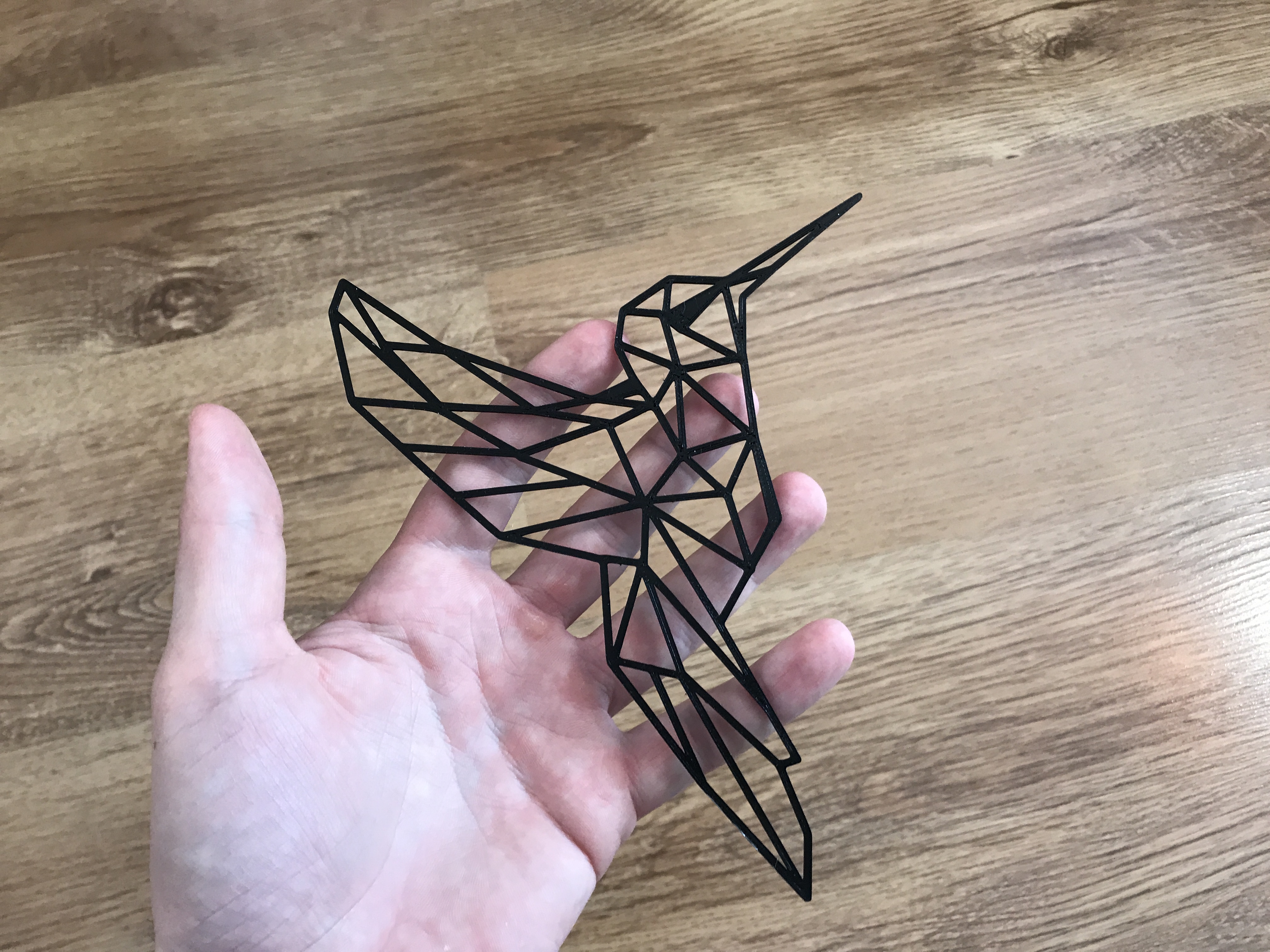 STL file Geometric Bird - Decor -Hummingbird・3D printable model to ...