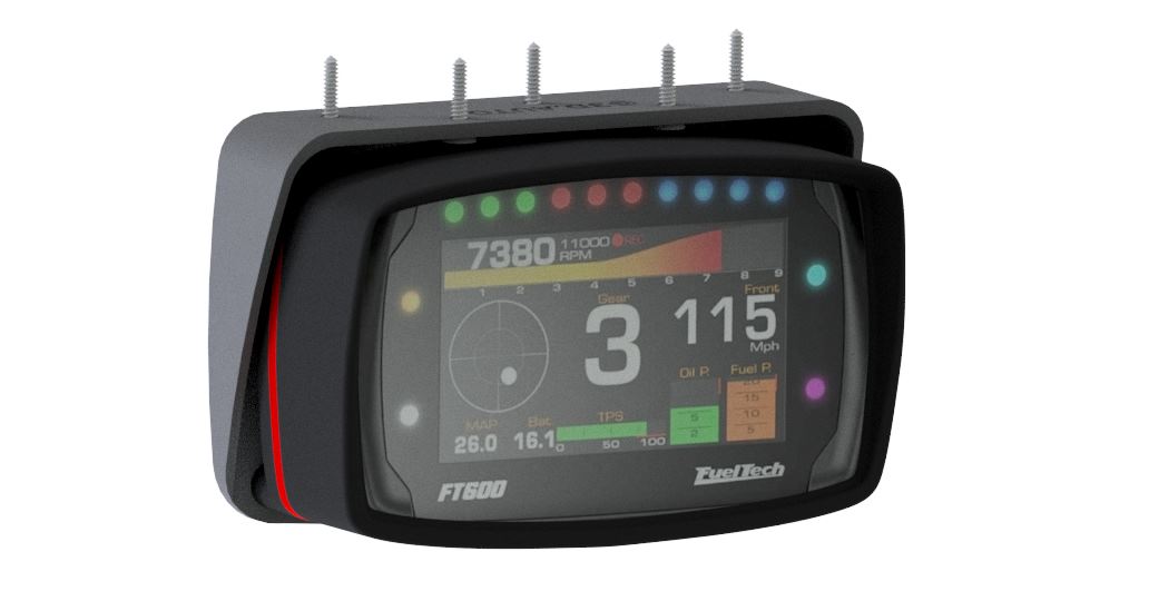 3D file Fueltech Ft600 Dash Bracket - Top Mount 90°・3D printing design ...