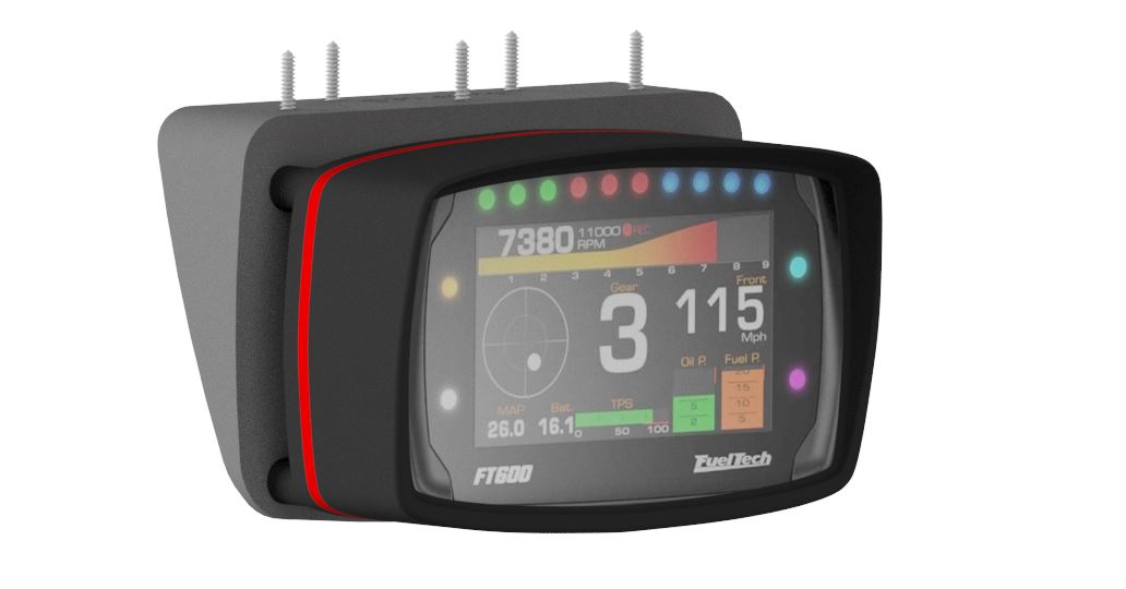 3D file Fueltech Ft600 Dash Bracket - Top Mount 90°・3D printing design ...