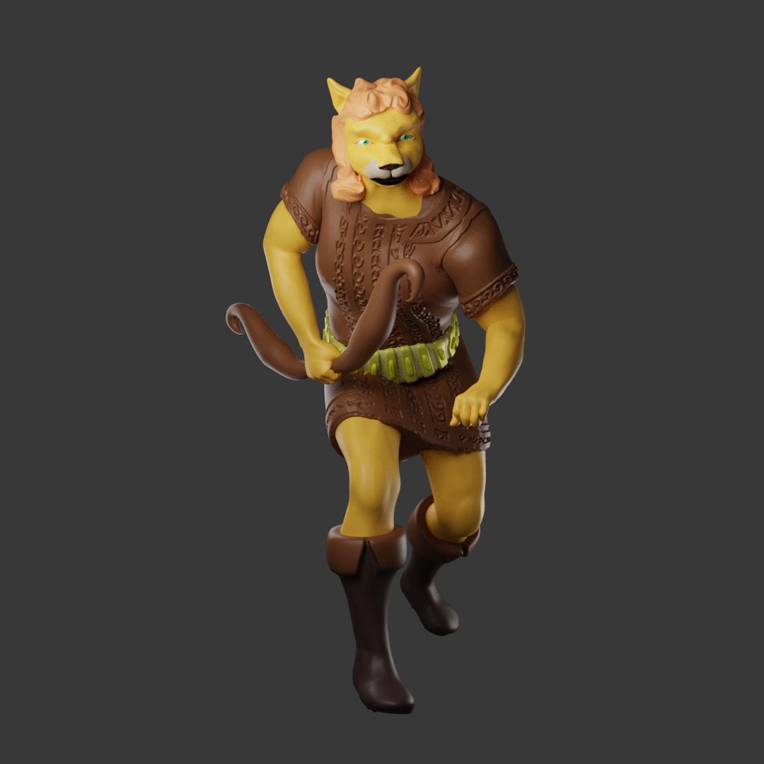 STL file Tiger Archer Leonin Ranger 🐅・3D print model to download・Cults