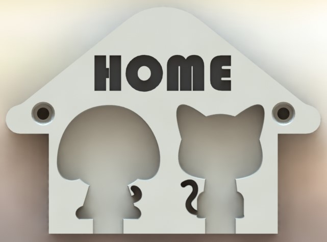 Free STL file Key Holder・Model to download and 3D print・Cults