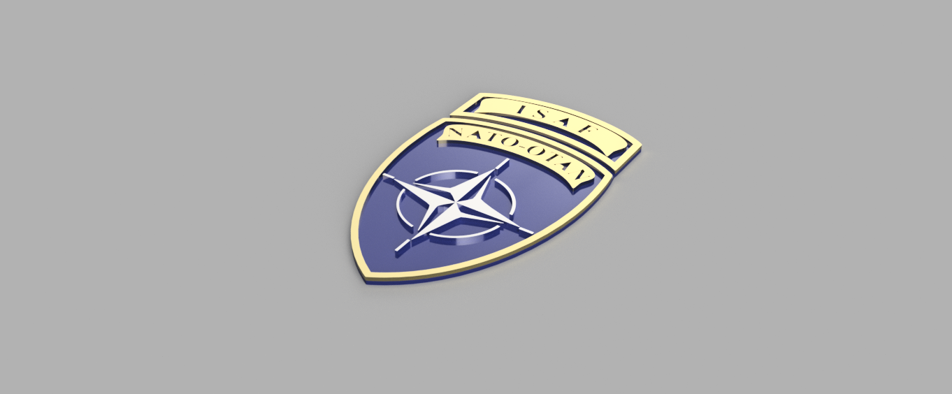 STL-Datei Emblem nato nato nato isaf-Emblem, Armee 🔫・Design für 3D ...