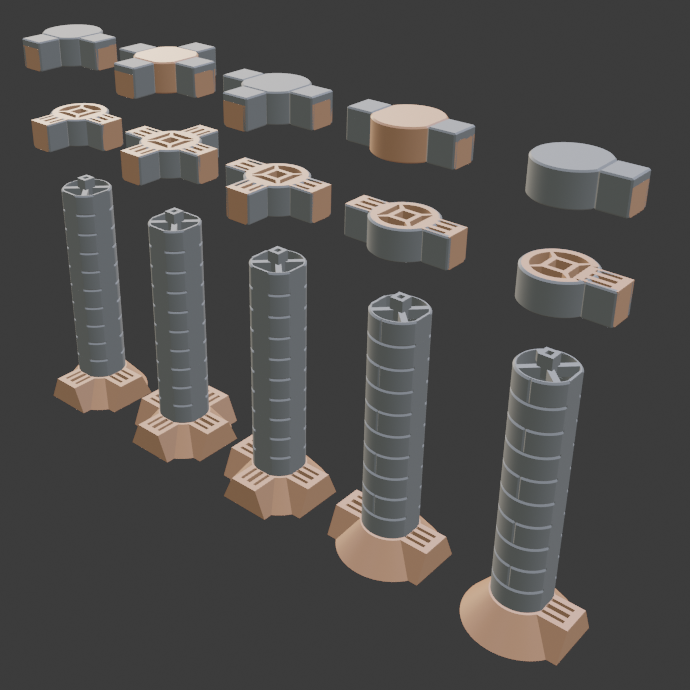 3D file Modular Walls - Brick・3D printer model to download・Cults