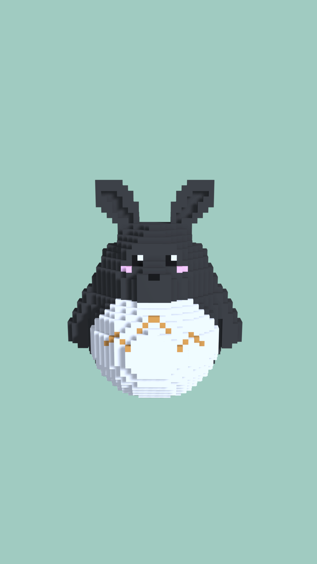 3D file Pixel Totoro・3D printing model to download・Cults