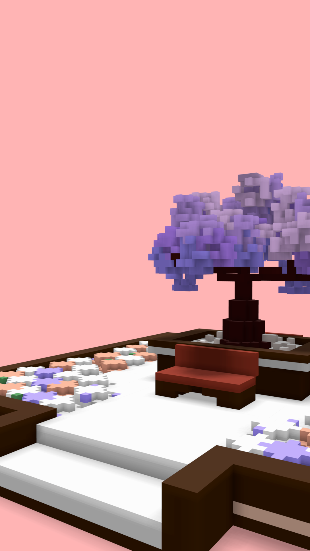 3D file Pixel sakura garden・3D printable model to download・Cults