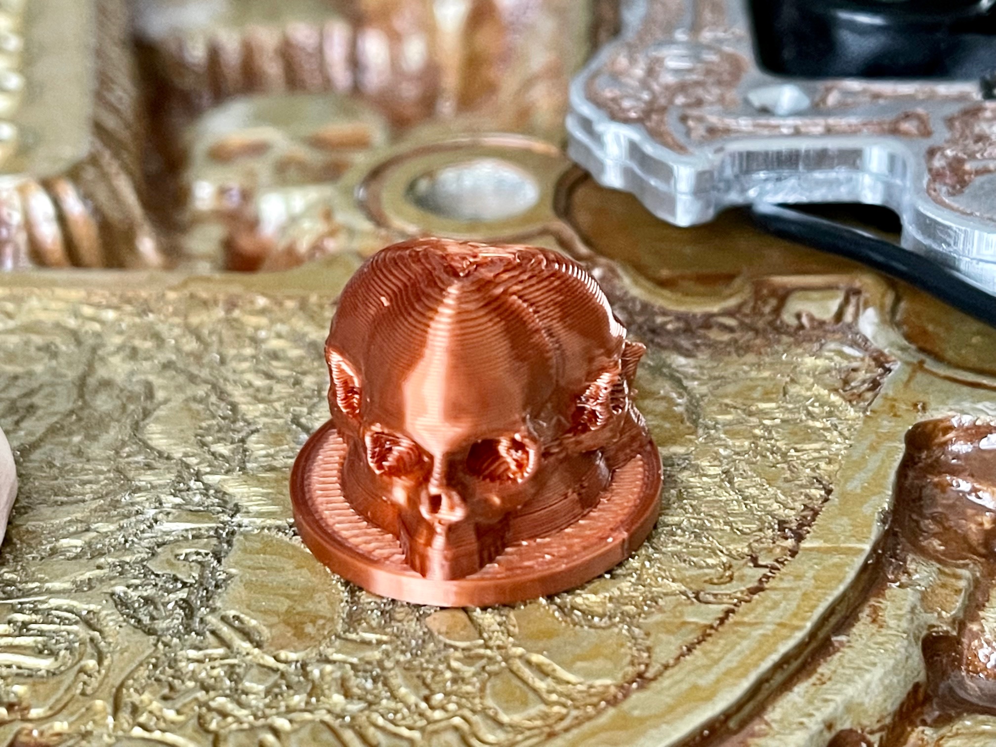 3D printing skull Guitar knob • made with Creality ender 3 v2・Cults