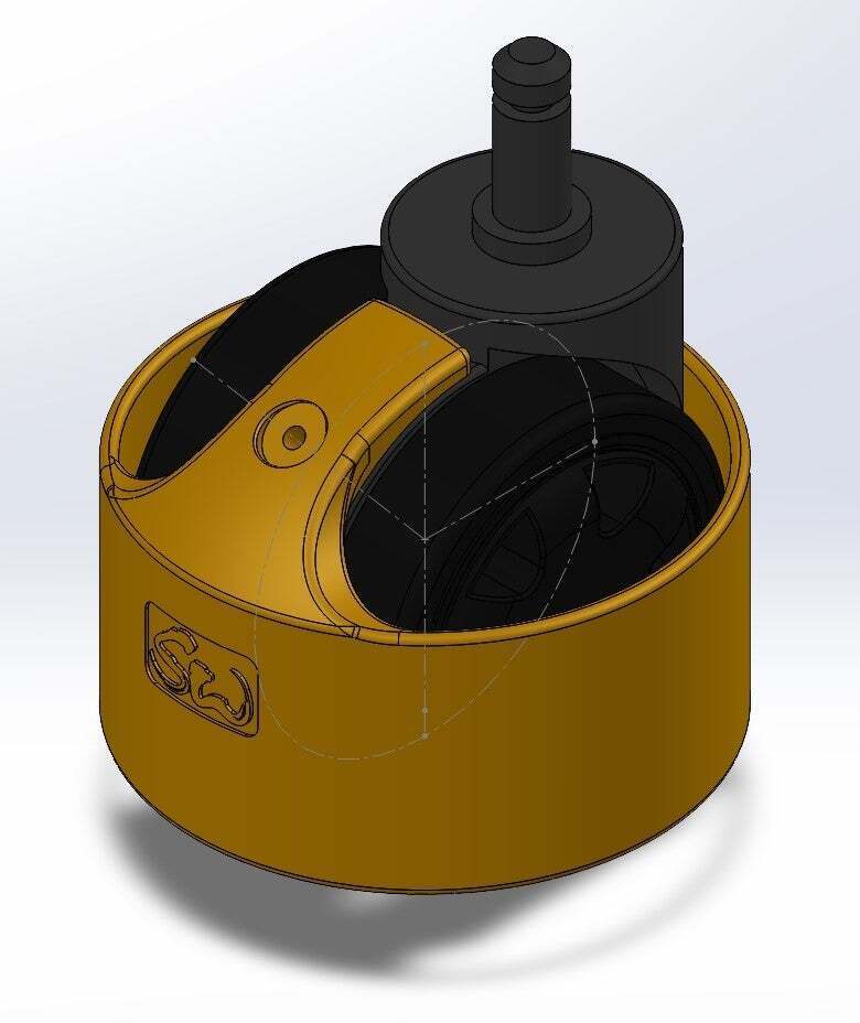 Free STL file Chair Wheel Safety Guard・3D printer model to download・Cults