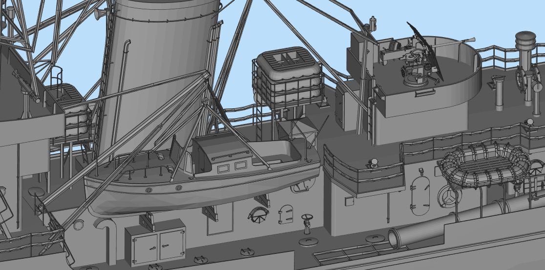 STL file World War II cruiser・3D printable model to download・Cults
