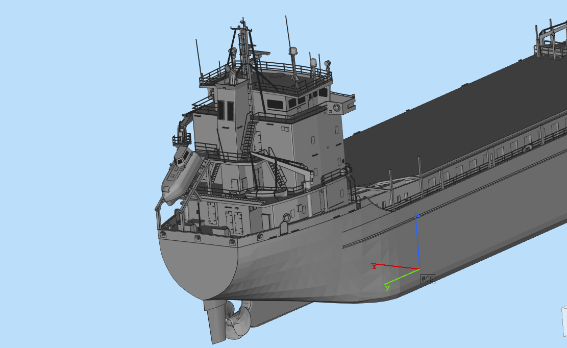STL file freighter・3D print model to download・Cults