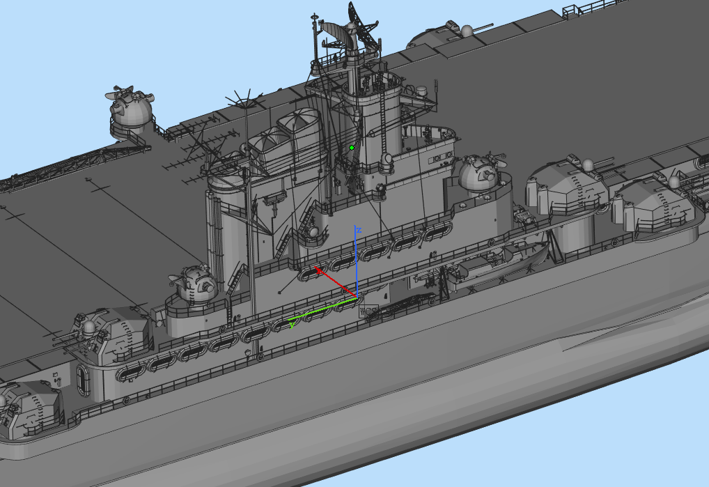 STL file Large surface ship 🚢・3D print design to download・Cults