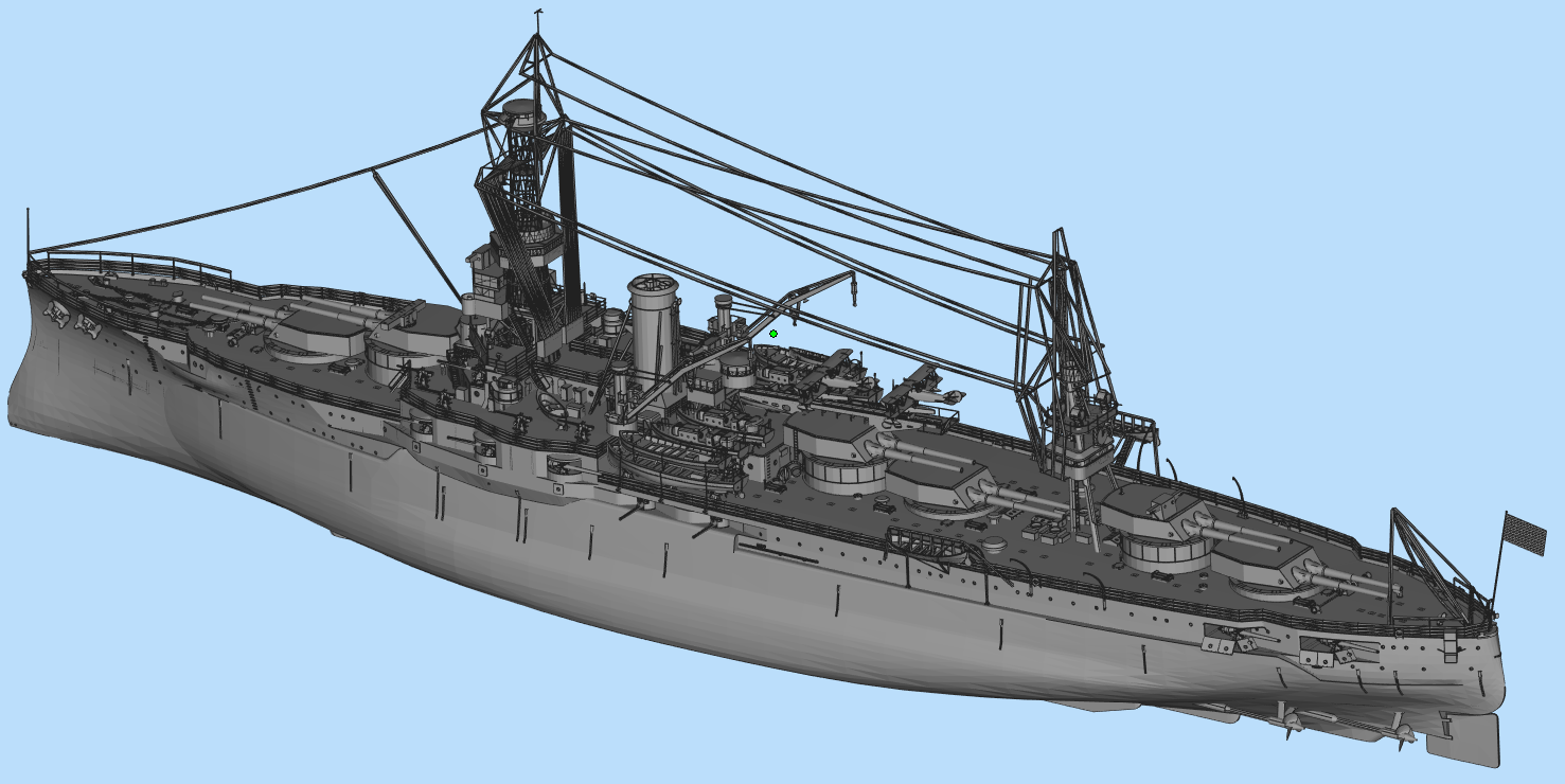STL file warship・Template to download and 3D print・Cults