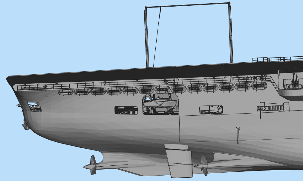 STL file Large surface ship 🚢・3D print design to download・Cults