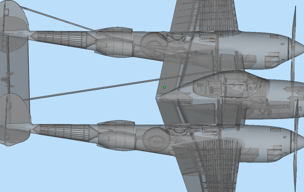 STL file P-38 Fighte・3D printer model to download・Cults