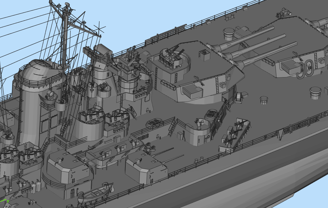 STL file warship・Template to download and 3D print・Cults