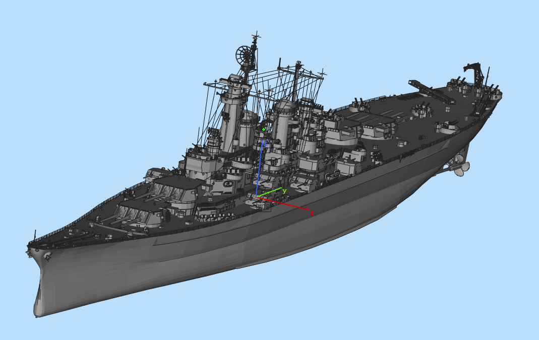 STL file warship・Template to download and 3D print・Cults