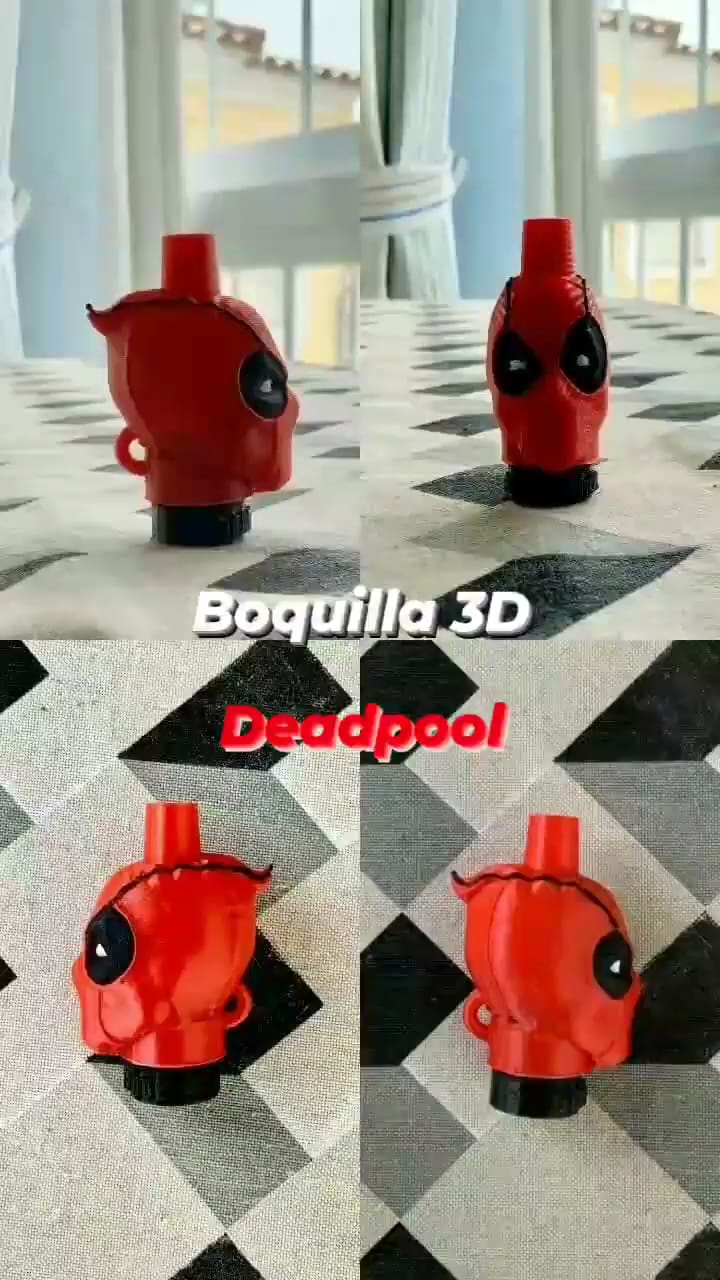 Free STL file Deadpool Narghile Mouthpiece・3D printable model to ...