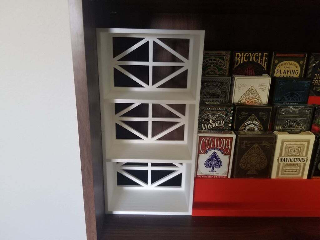 Free STL file 8 Deck Stackable Playing Card Shelf 🃏・3D printer design ...