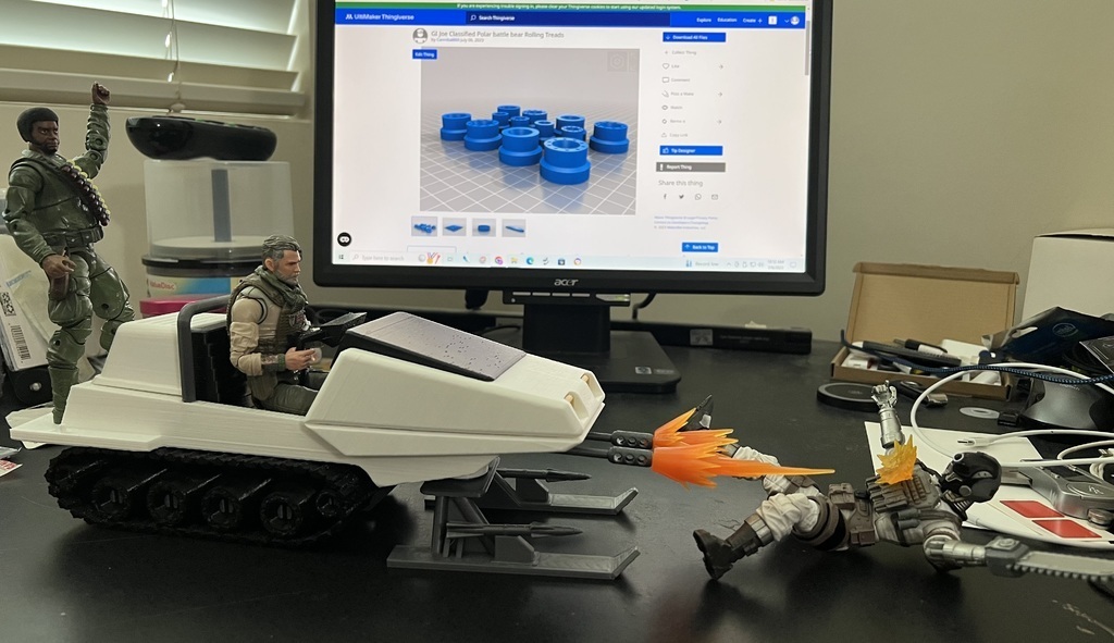 Free 3D file GI Joe Classified Polar battle bear Rolling Treads・3D ...