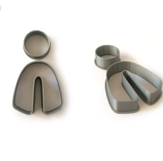 STL file U-shape + round shape polymer clay cutters - Polymer clay ...