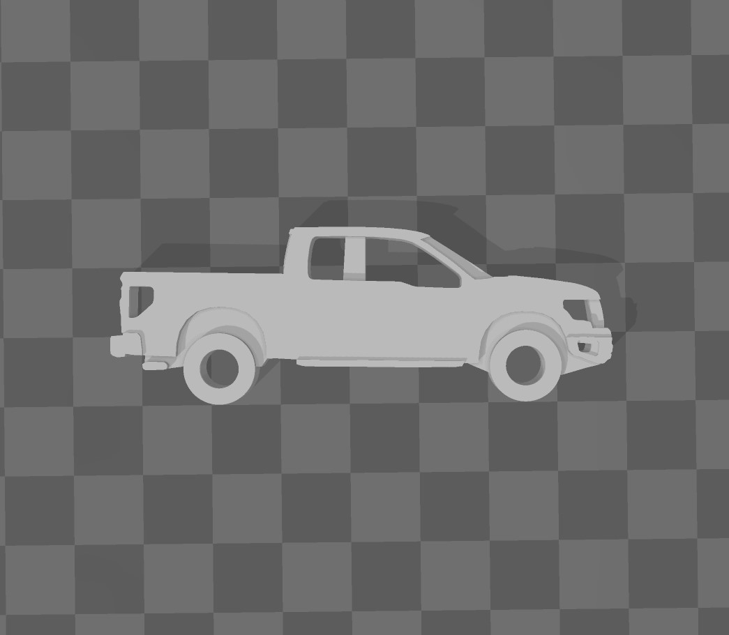 STL file Ford F-150 SVT raptor side view keychain・3D printer design to ...