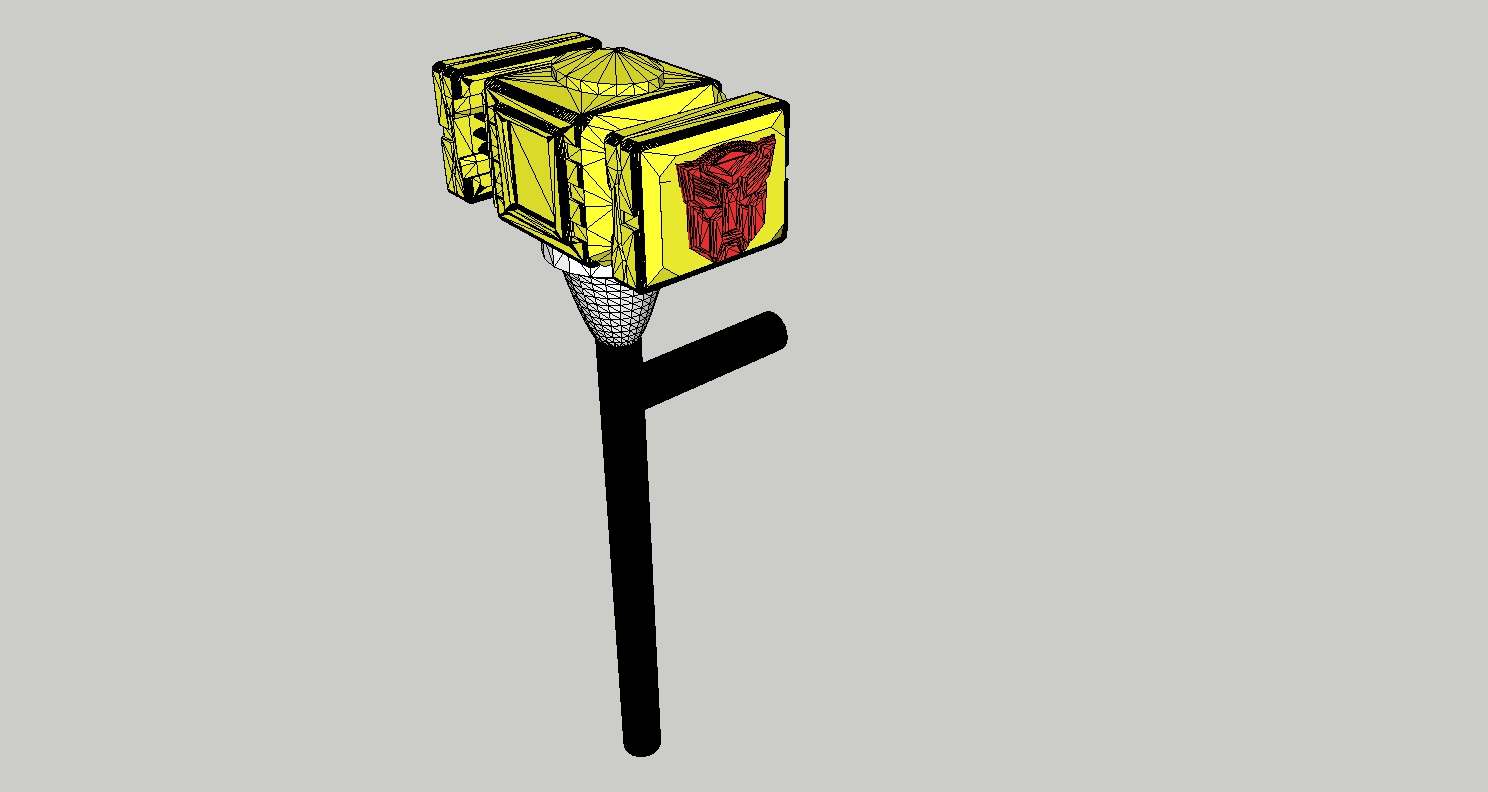 STL file transformers Hammer bumblebee siege netflix・Template to ...