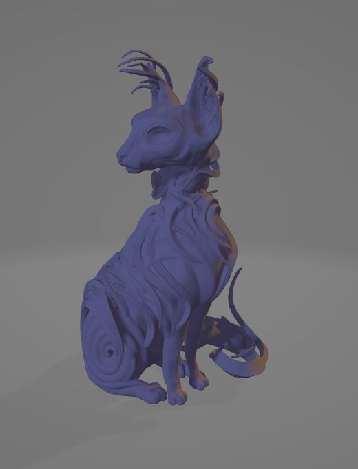 STL file Kitten Swirl 🐇・3D printing template to download・Cults