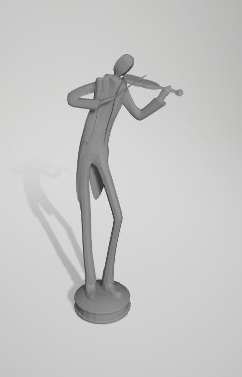 STL file Violinist Sculpture 19・3D printing design to download・Cults