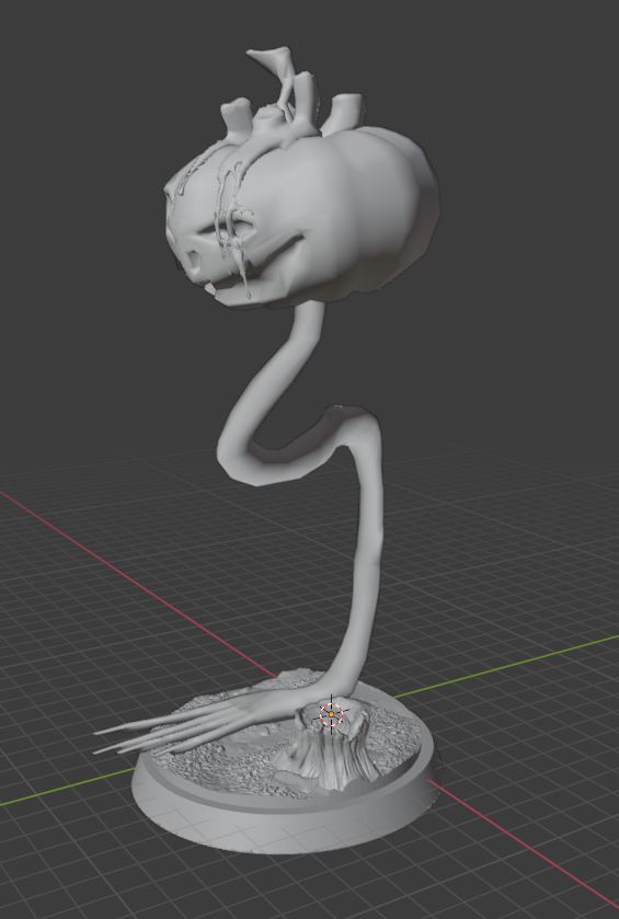 STL file Pumpkin creature 🎃・3D printer model to download・Cults