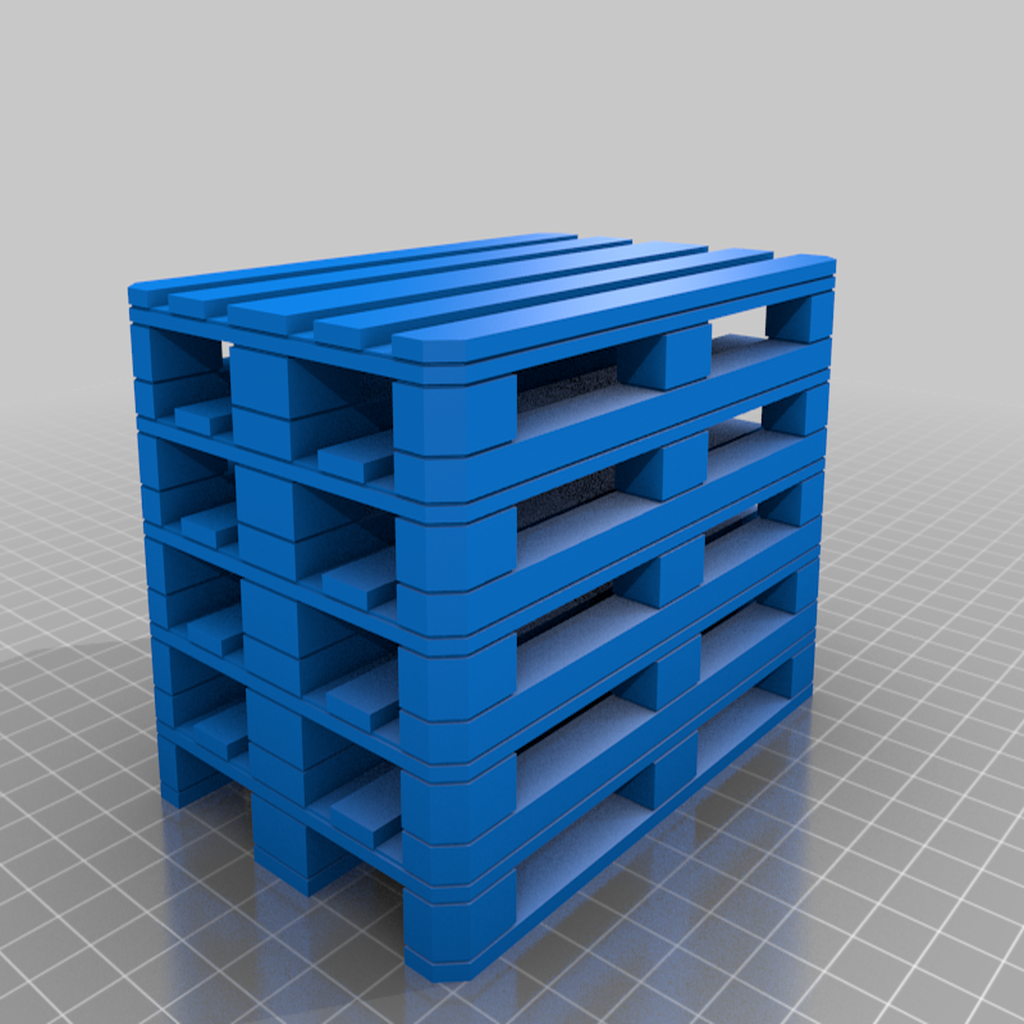 Free 3D file 1/10 1/14,5 1/16 5er Palettenstapel High Res・Template to download and 3D print・Cults