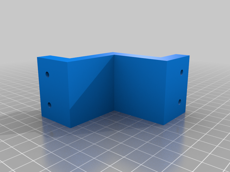 Free STL file 40mm square tube corner bracket・3D print design to ...