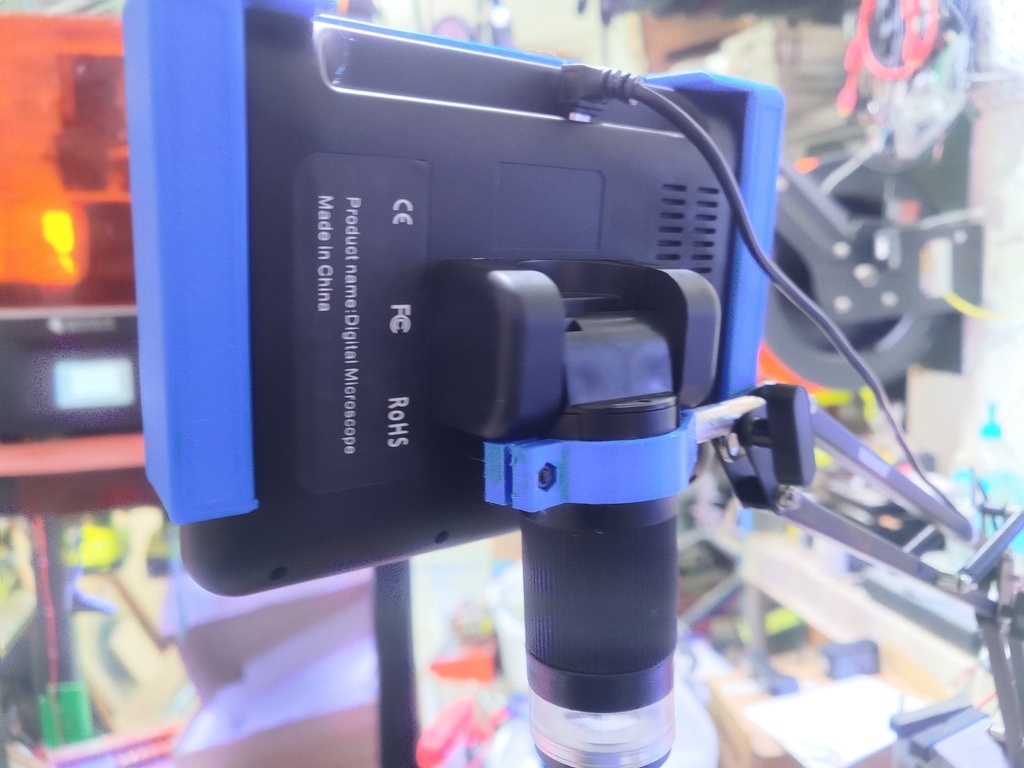 Free 3D file 7" Screen Cover for Andonstar 207S Digital Microscope. May ...