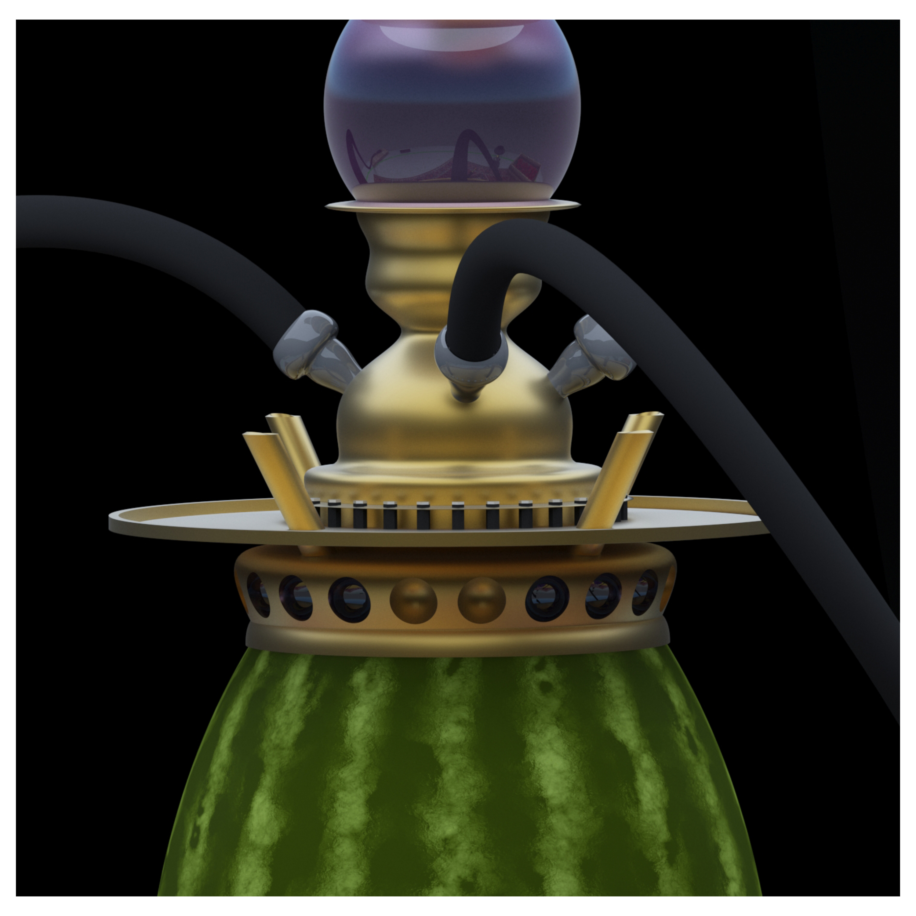 OBJ file HOOKAH 🎨・3D print design to download・Cults