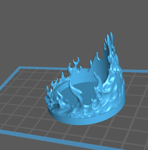 STL file Custom Wargaming Fire Base - Fits 32mm Bases・3D printer design ...
