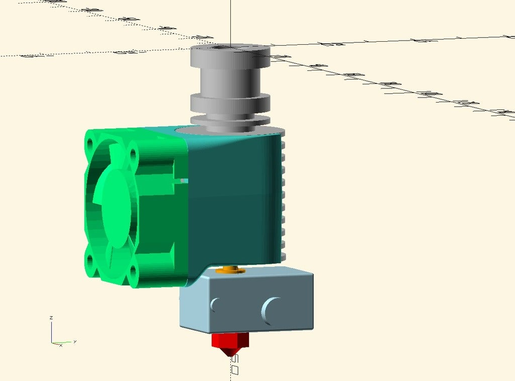 E3d V6 Heatsink Dimensions Compare | www.pinnaxis.com