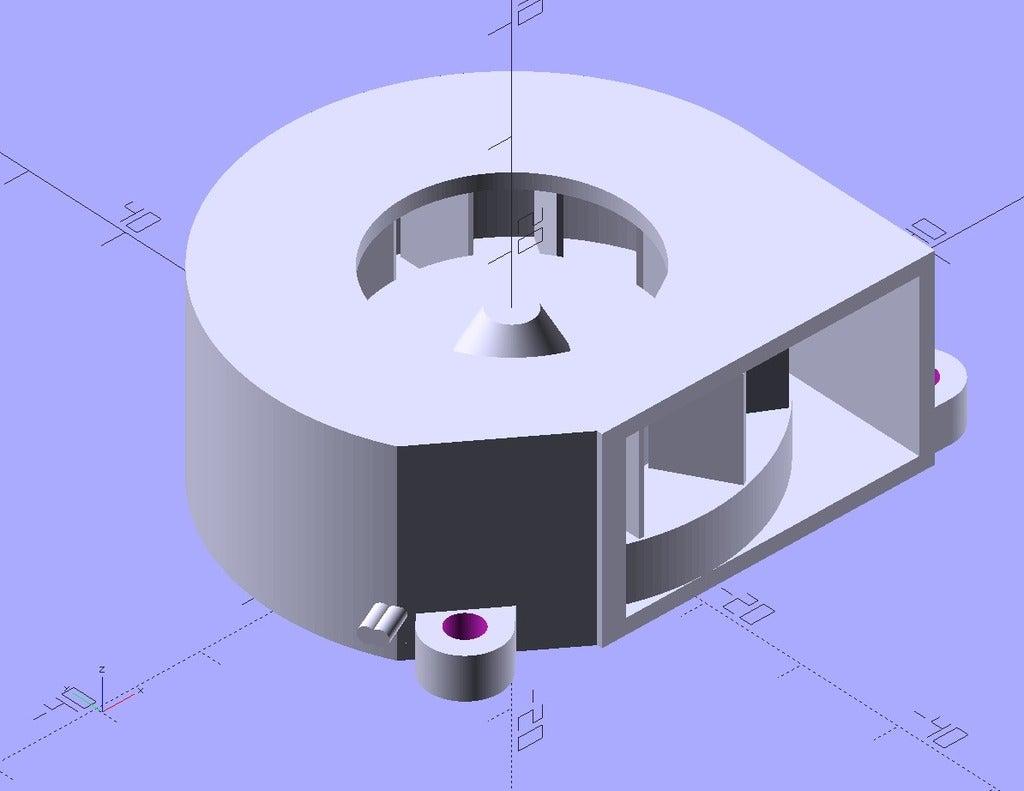 Free STL file SEPA TFB45A 45mm radial fan model for mockups・3D print ...