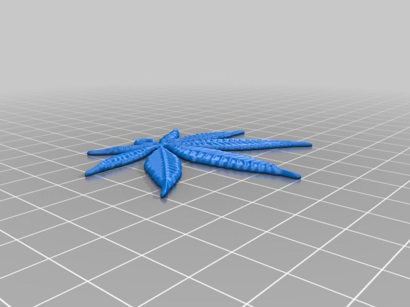 Free STL file Marijuana leaf・3D print model to download・Cults
